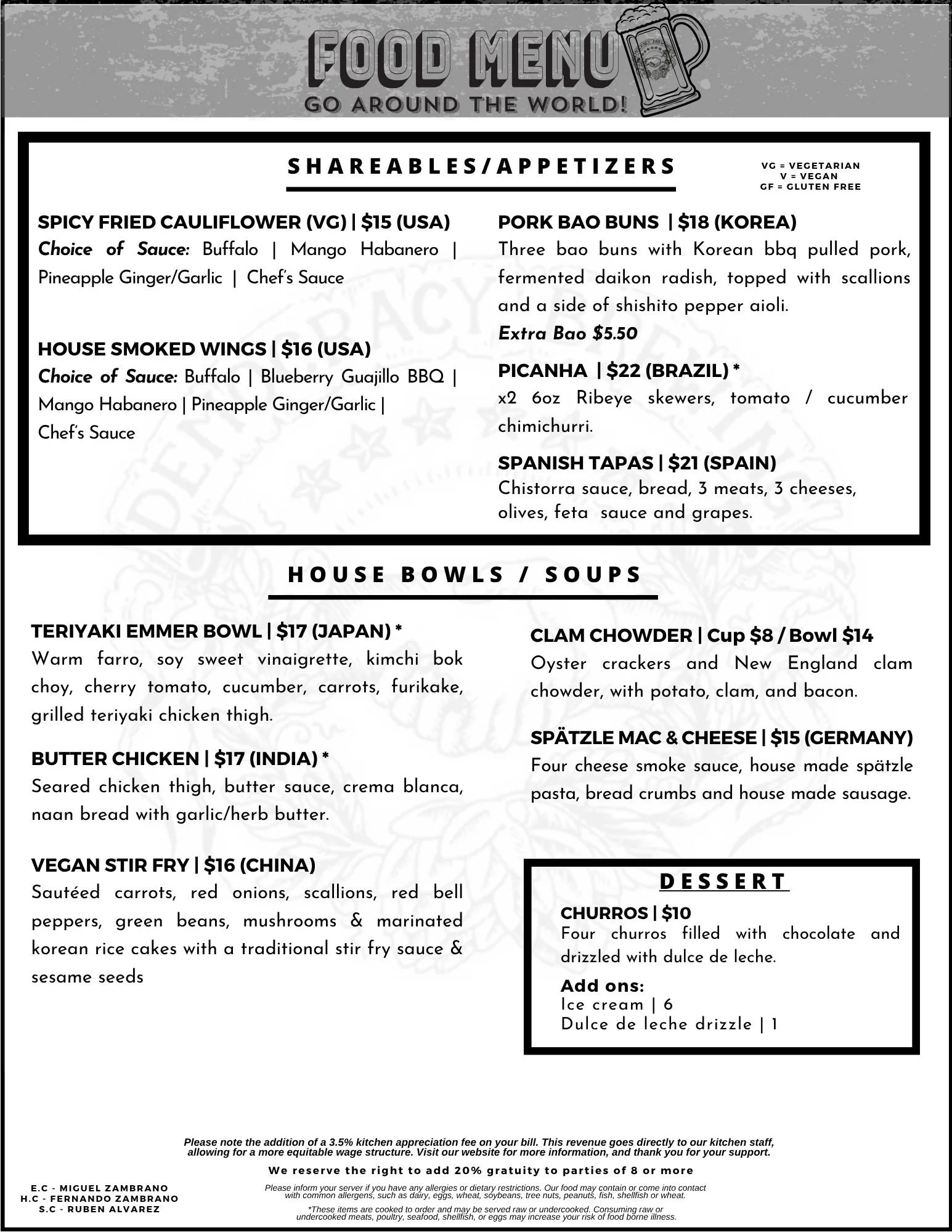 Democracy Brewing Downtown Menu and Information — Democracy Brewing