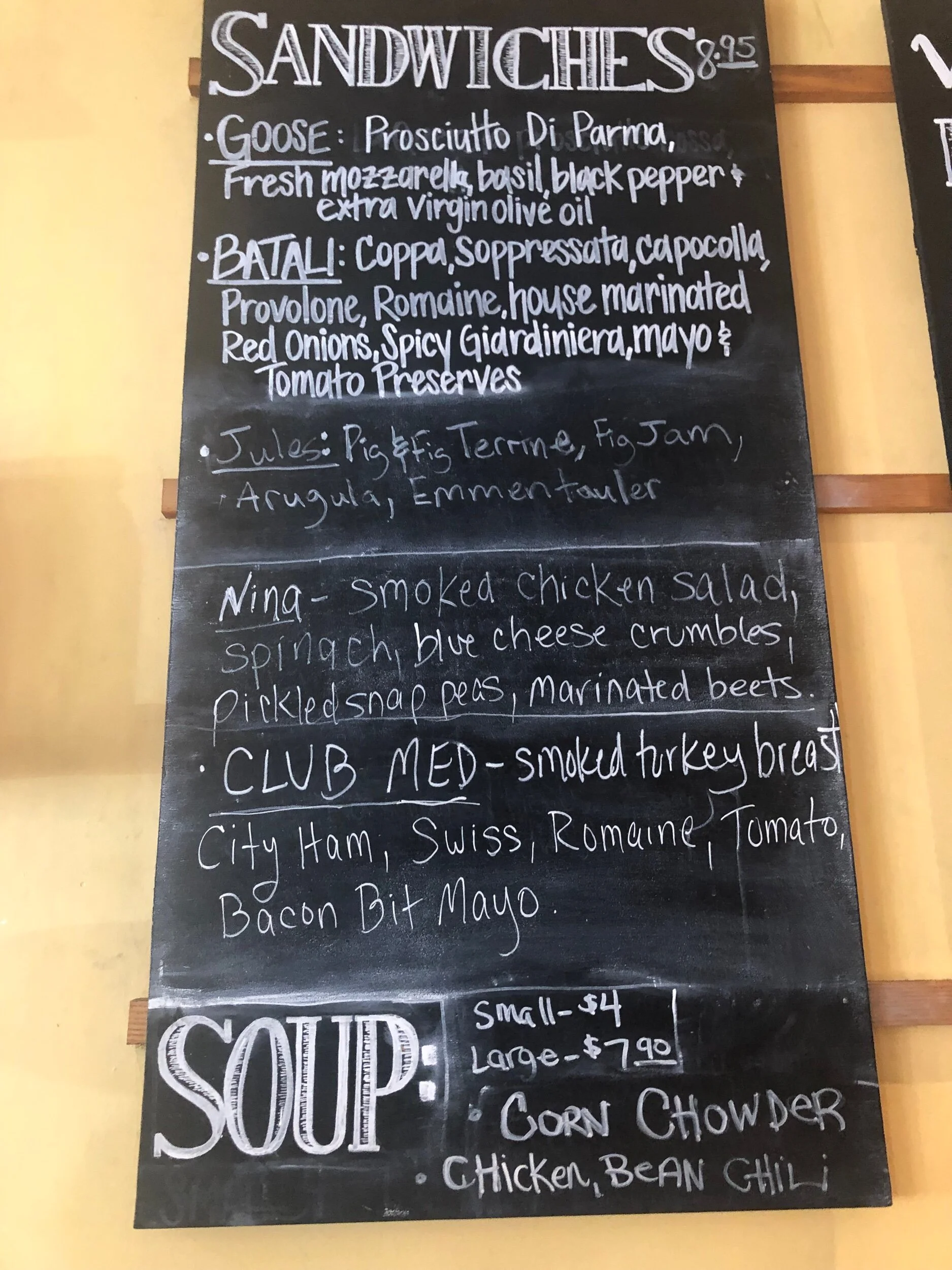 Today's Menu — Goose the Market