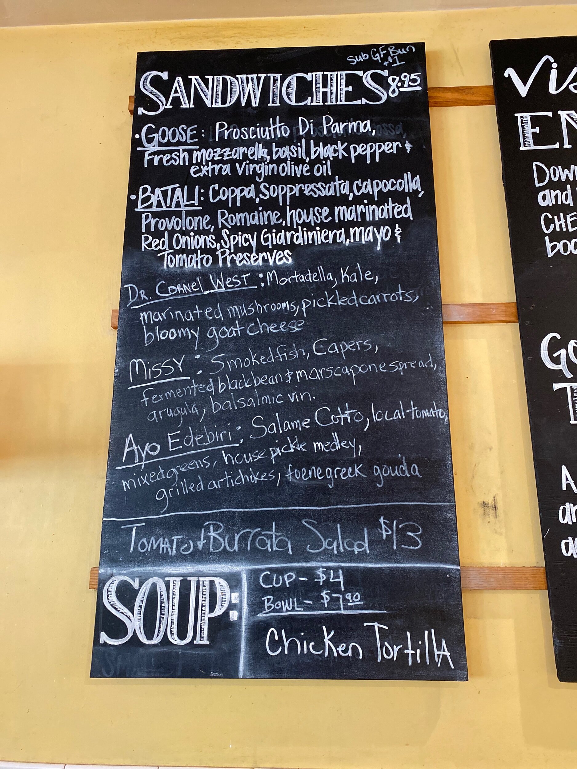 Today's Menu — Goose the Market