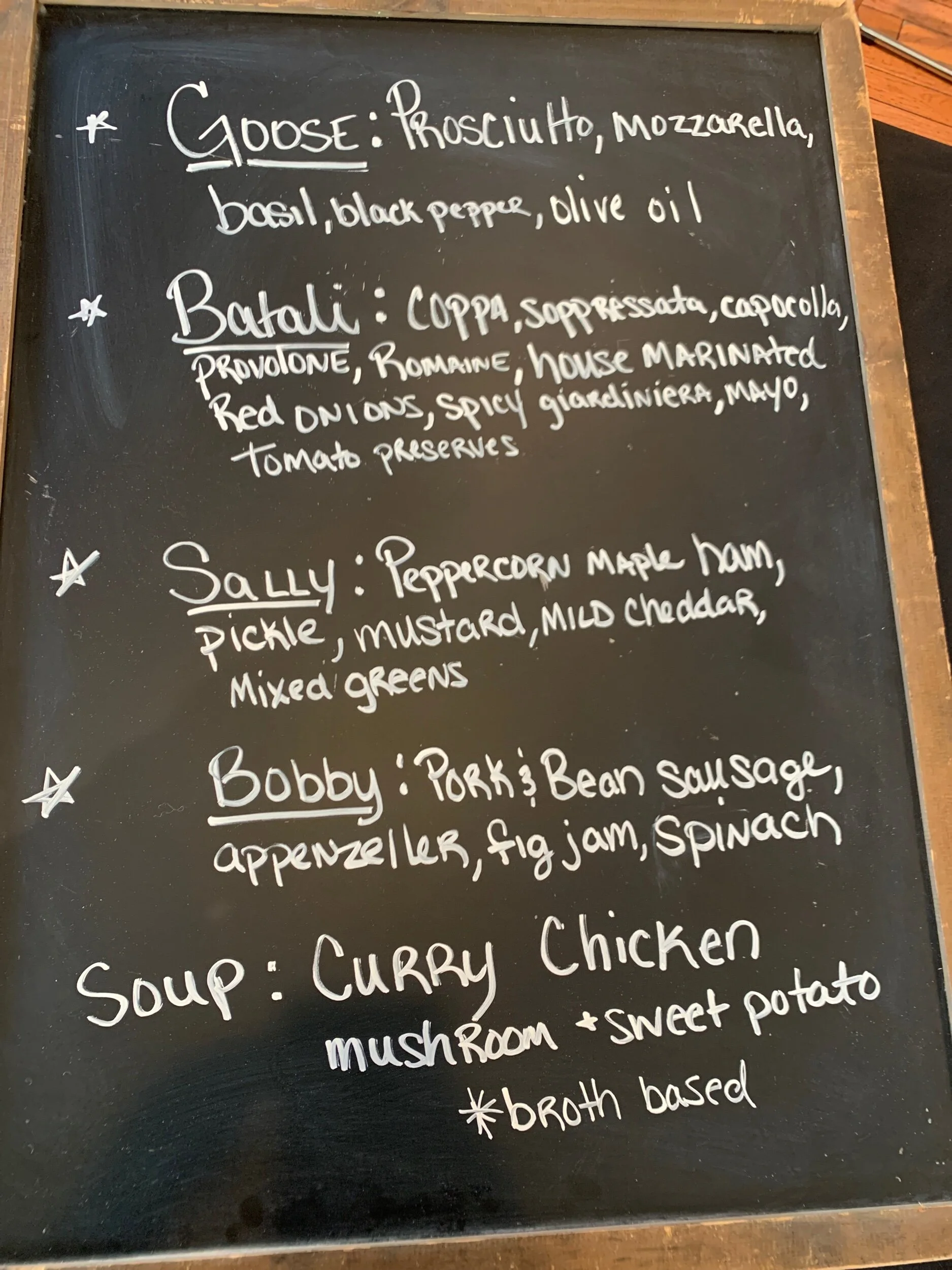 Today's Menu — Goose the Market