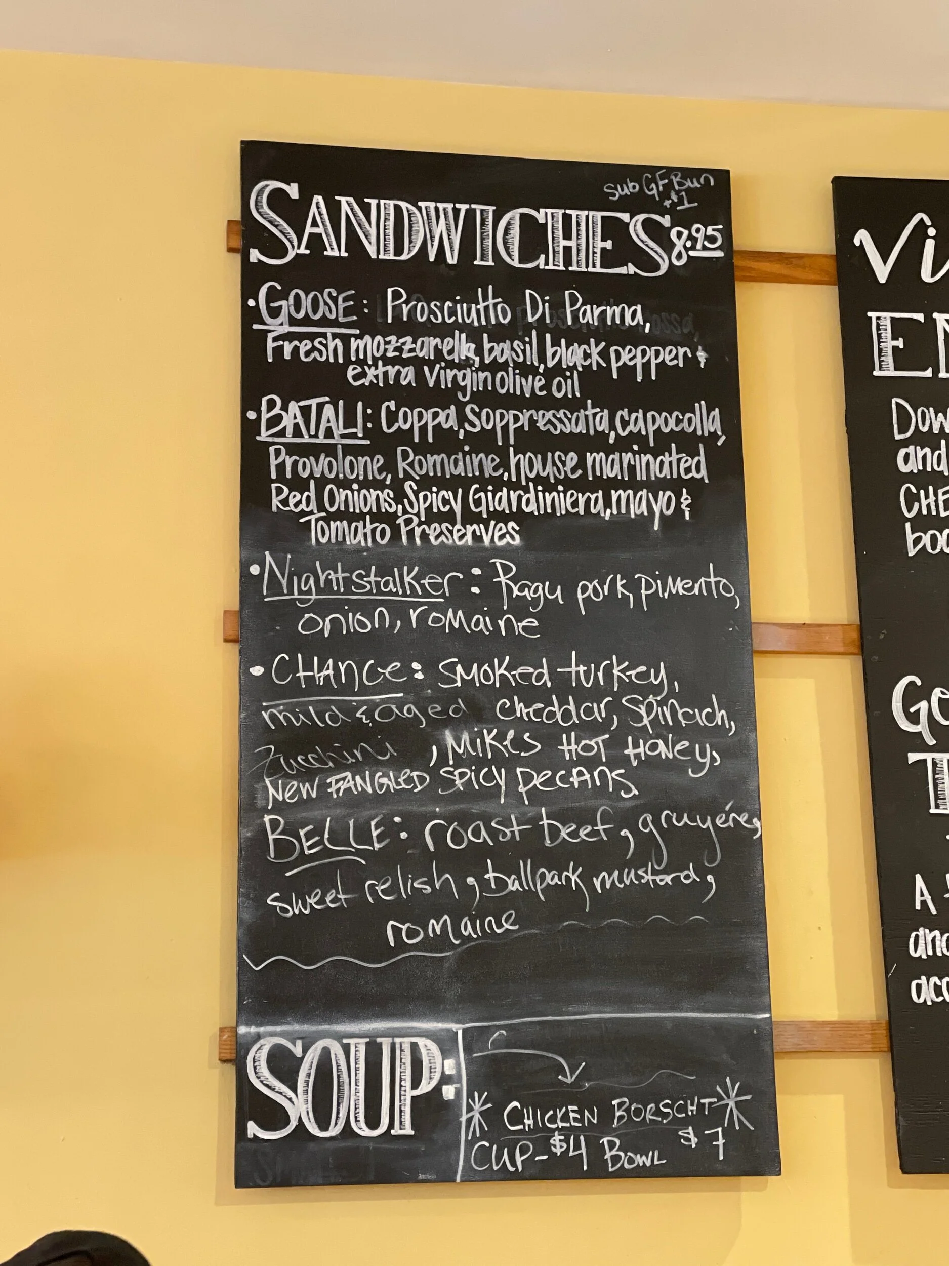 Today's Menu — Goose the Market