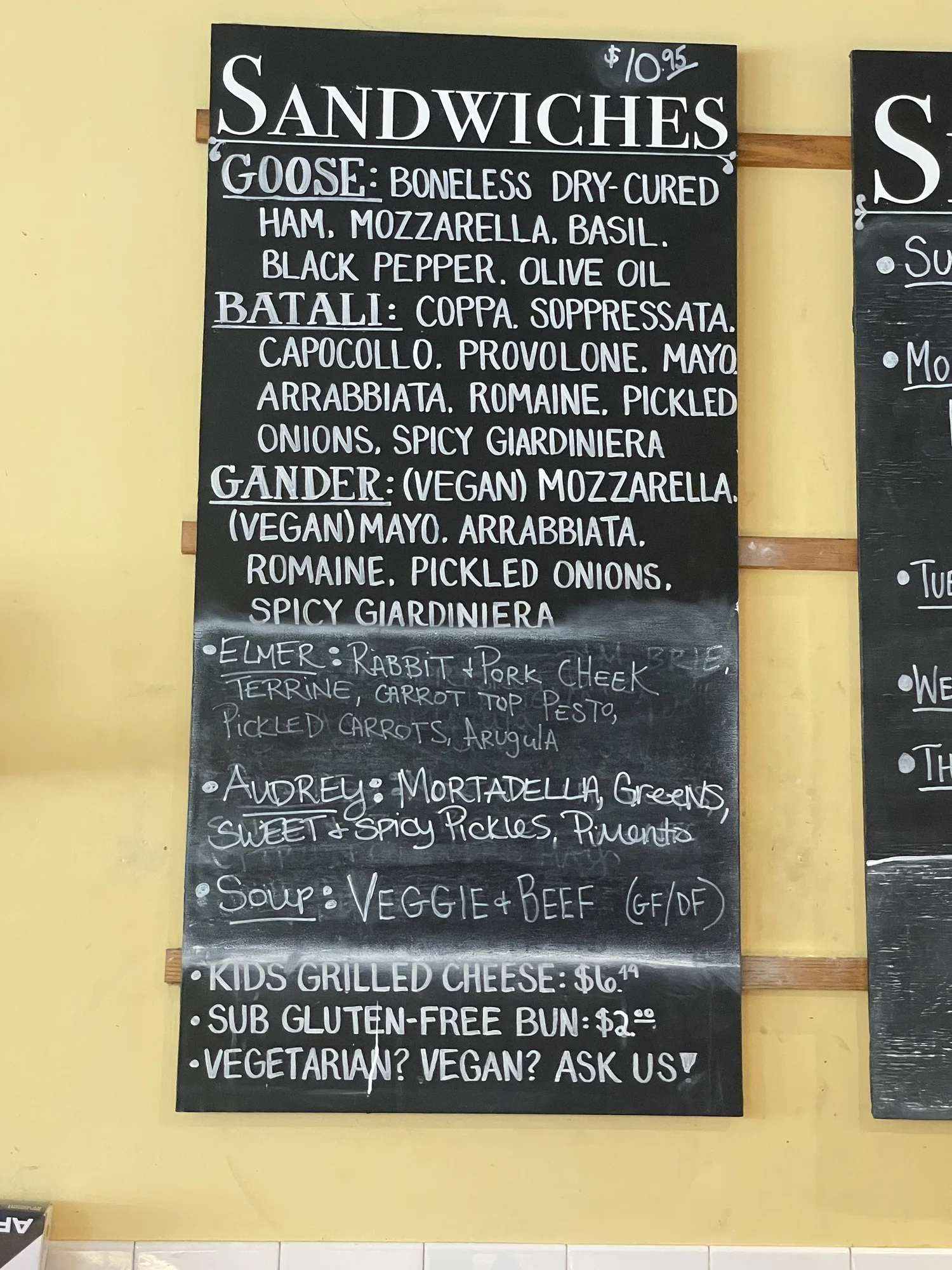 Today's Menu — Goose the Market