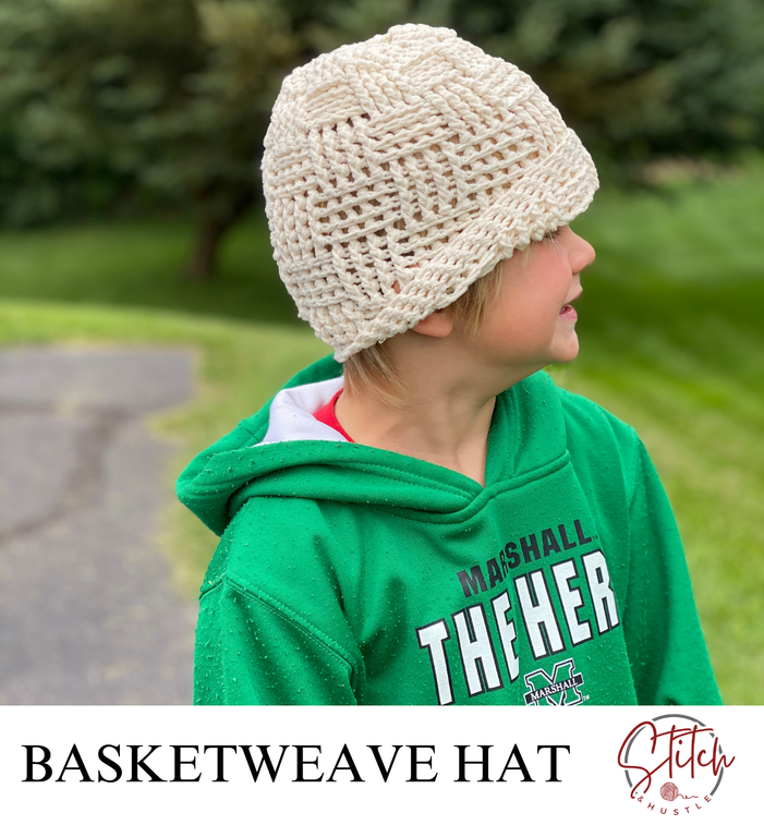 Basketweave Beanie Free Crochet Pattern — Stitch & Hustle