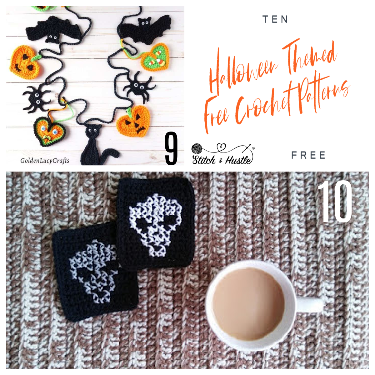 10 Easy and Quick Halloween Themed Free Crochet Patterns — Stitch & Hustle