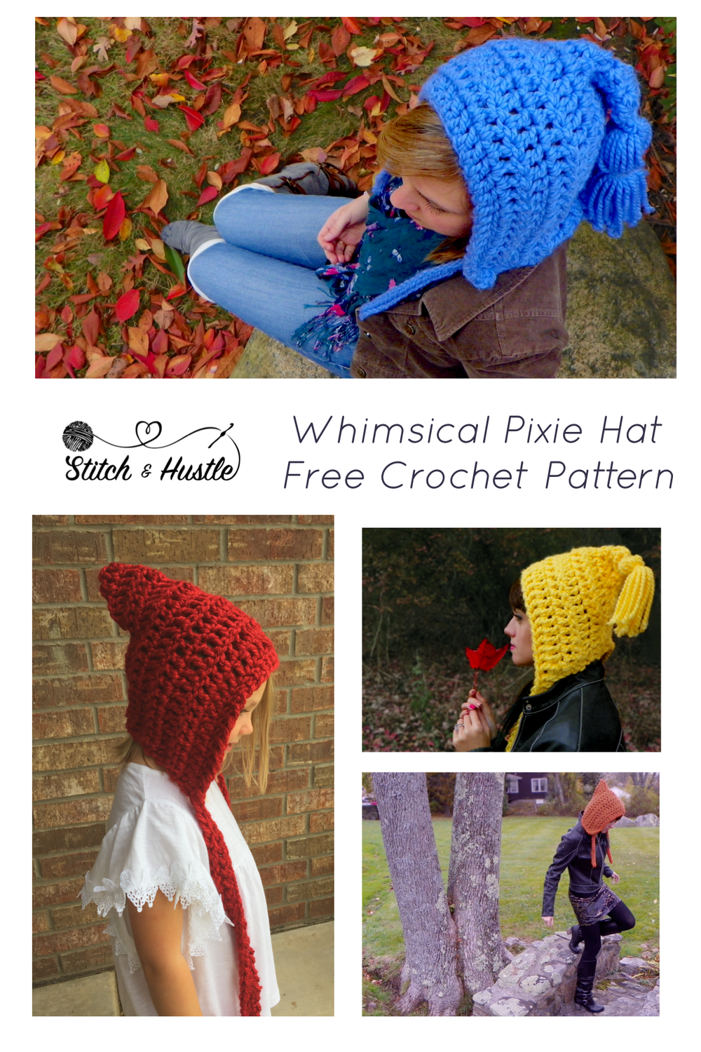 Get Your Whimsy On - Free Pixie Hat Crochet Pattern — Stitch & Hustle