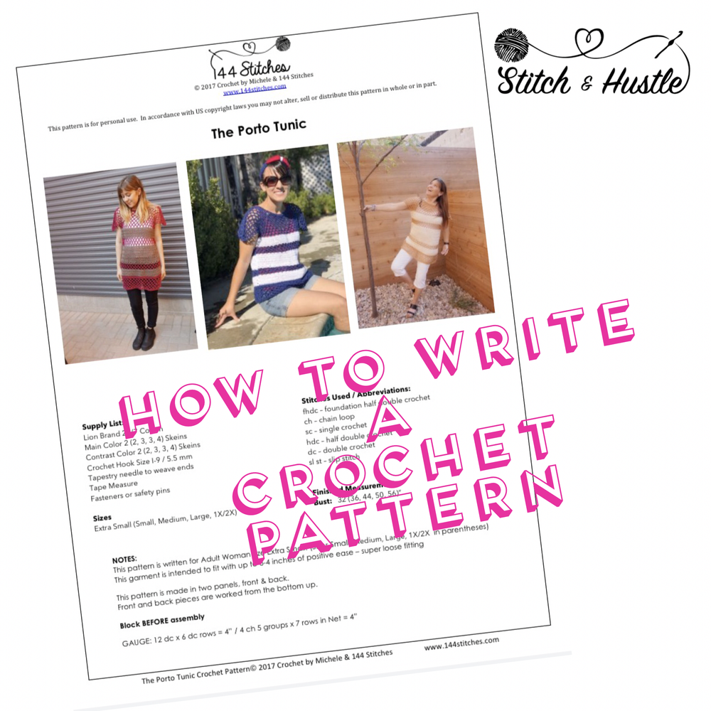 Crochet Pattern Writing Part 2: But Wait There's More — Stitch & Hustle