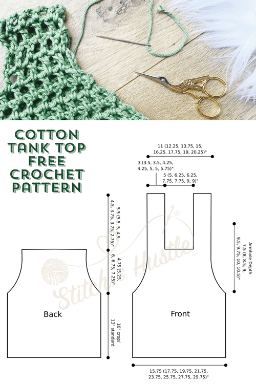 Catalina Crochet Tank Top Free Pattern — Stitch & Hustle