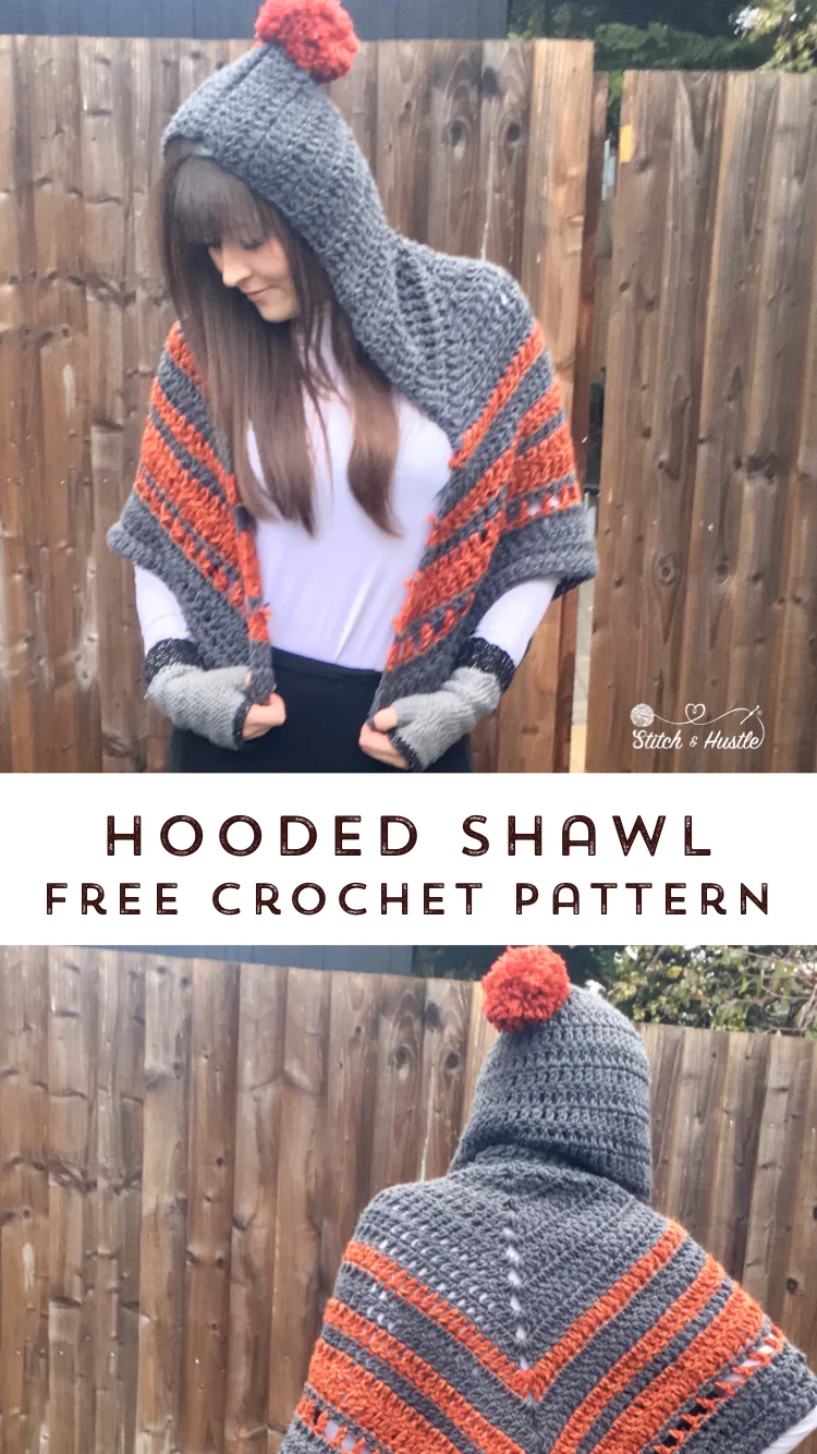 Woodward Hooded Shawl Free Crochet Pattern — Stitch & Hustle