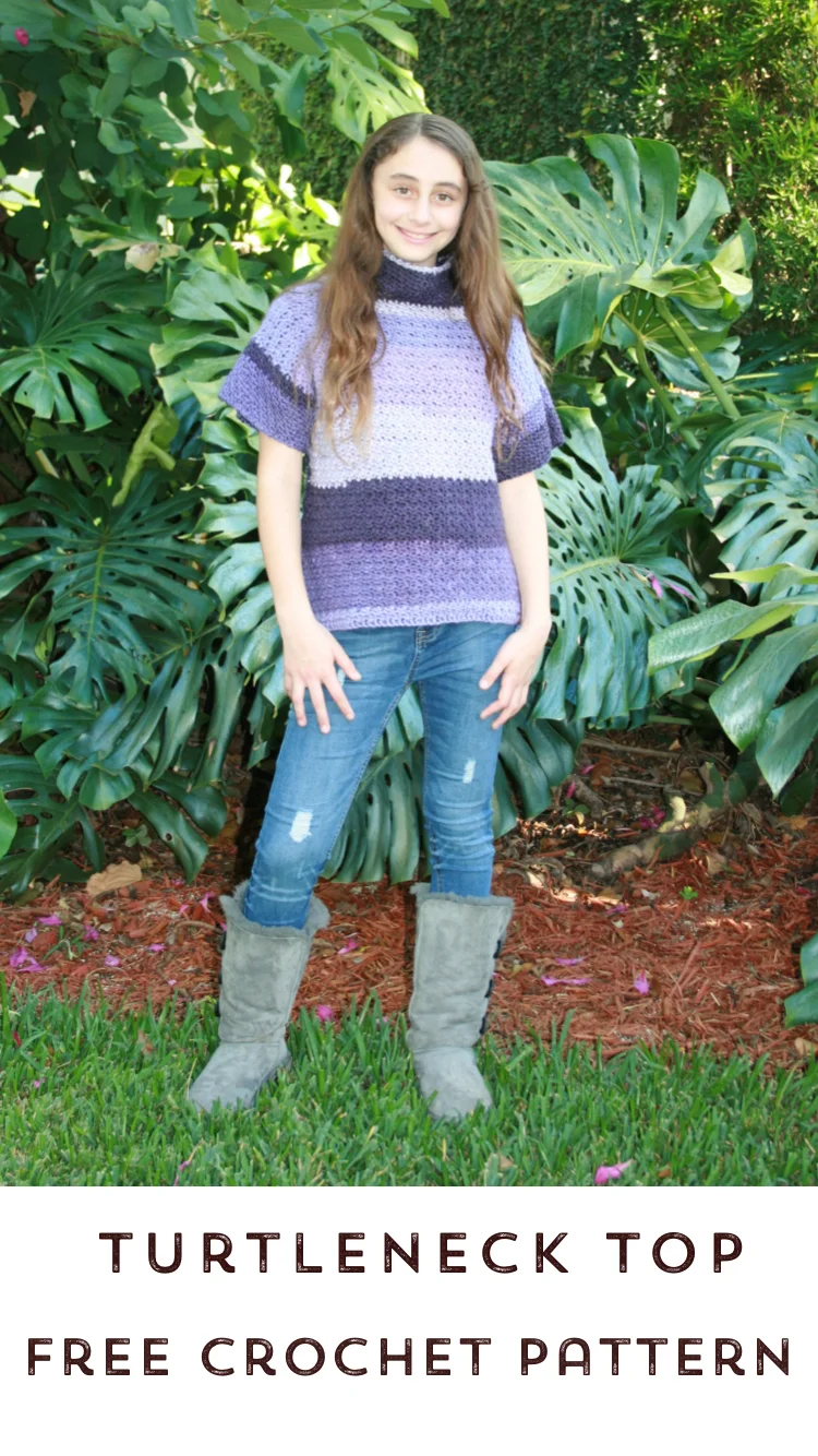 Turtleneck Sweater Free Crochet Pattern — Stitch & Hustle