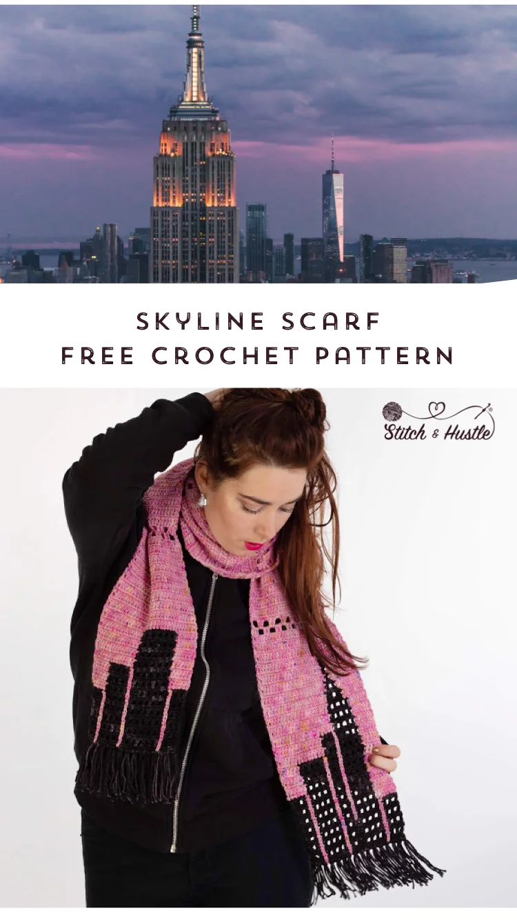 Skyline Scarf Free Crochet Pattern — Stitch & Hustle