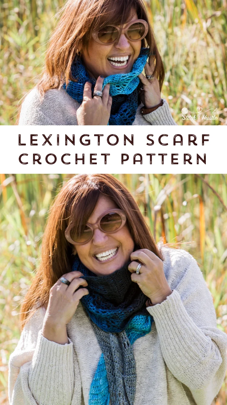 Lexington Shawlette Scarf Free Crochet Pattern — Stitch & Hustle