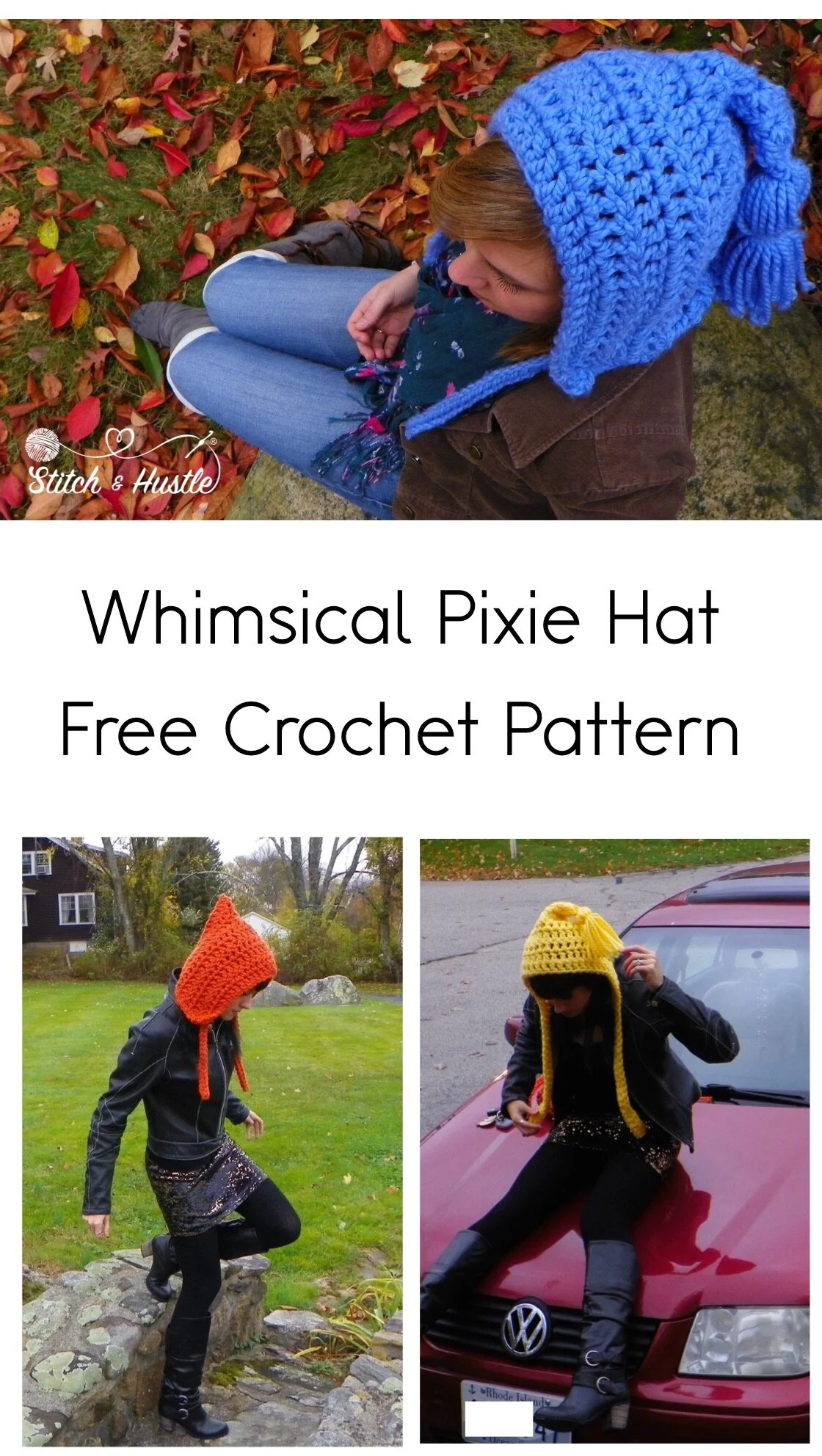 Get Your Whimsy On - Free Pixie Hat Crochet Pattern — Stitch & Hustle