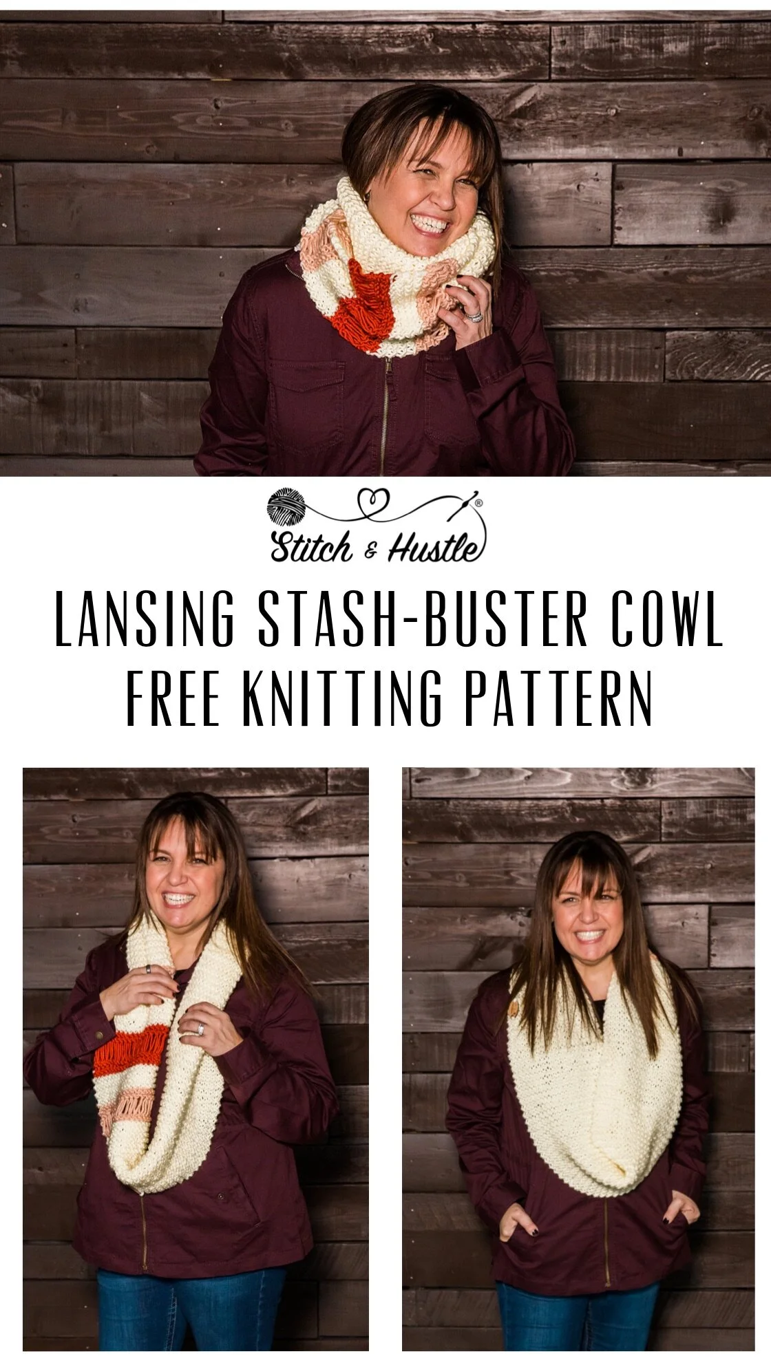 Lansing Stashbuster Infinity Scarf & Cowl Free Knitting Pattern ...