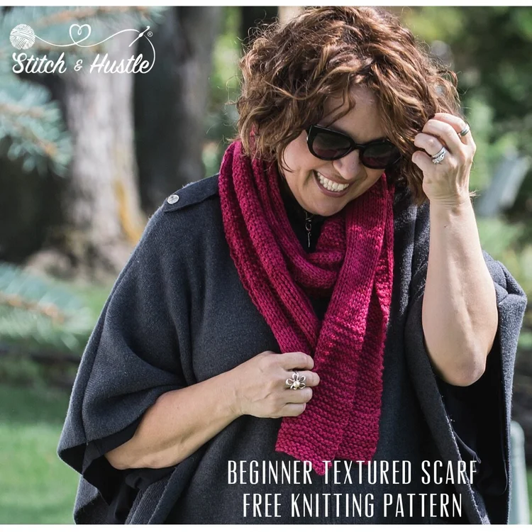 Sampler Knit Scarf Free Pattern — Stitch & Hustle