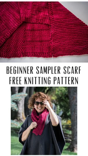 Sampler Knit Scarf Free Pattern — Stitch & Hustle