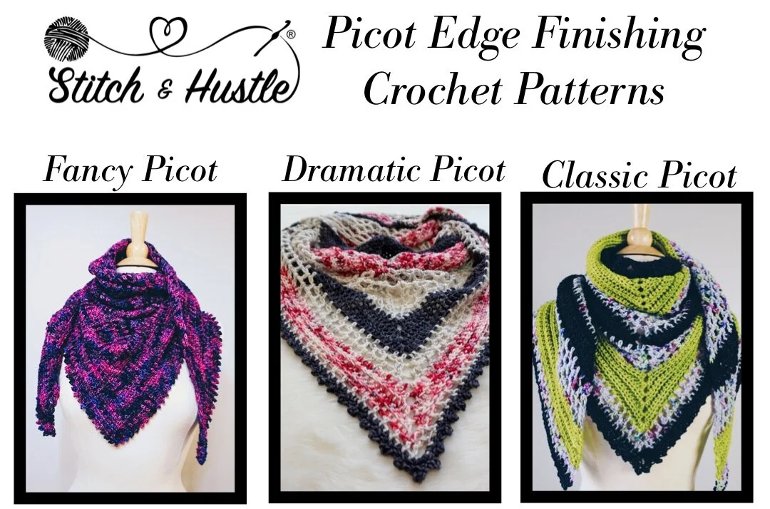 How To Create Custom Crochet Picot Edges For Your Crochet Shawl ...