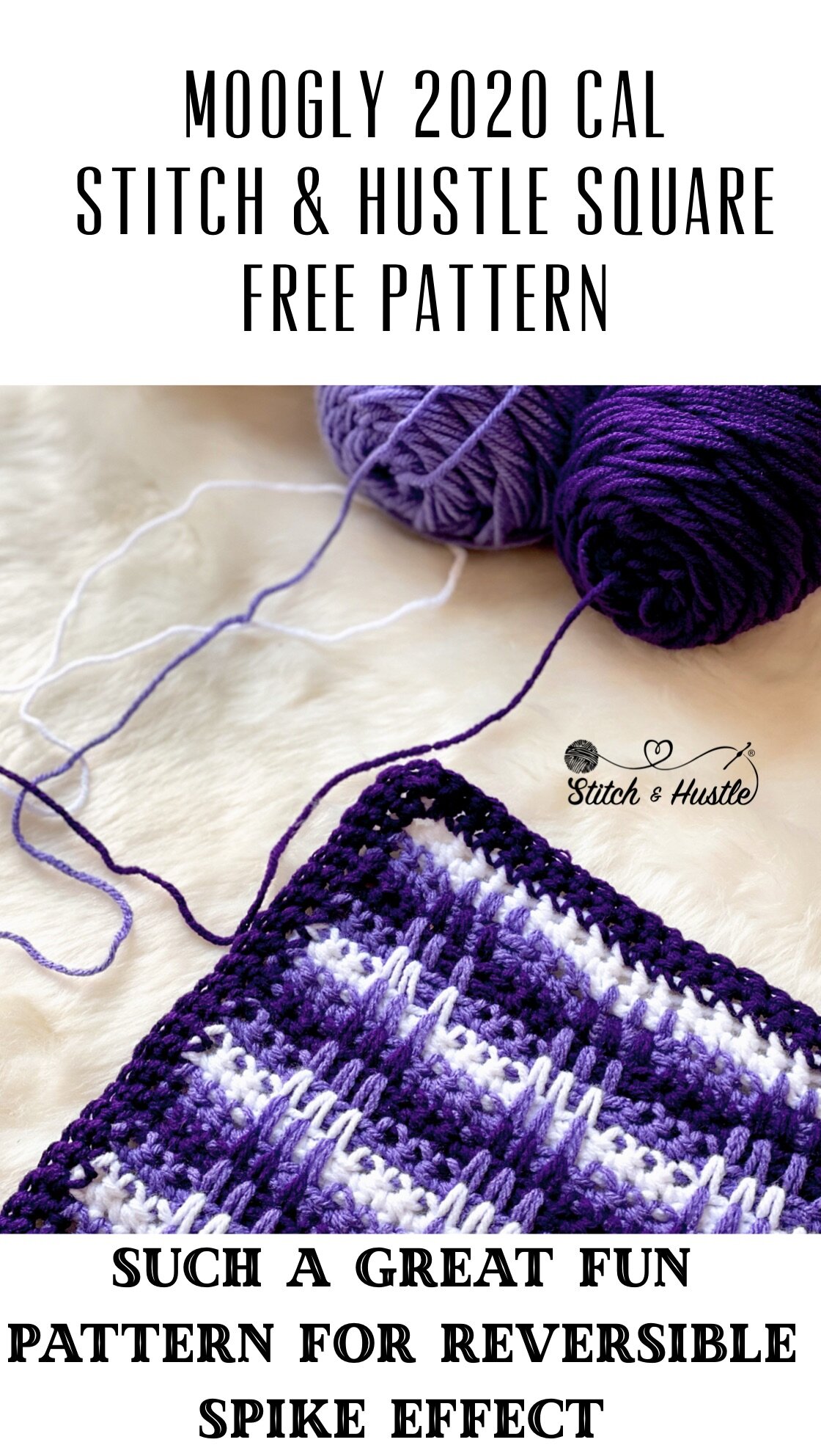 Crochet Spike Stitch Tips & Tutorial for 2020 Moogly CAL Square ...
