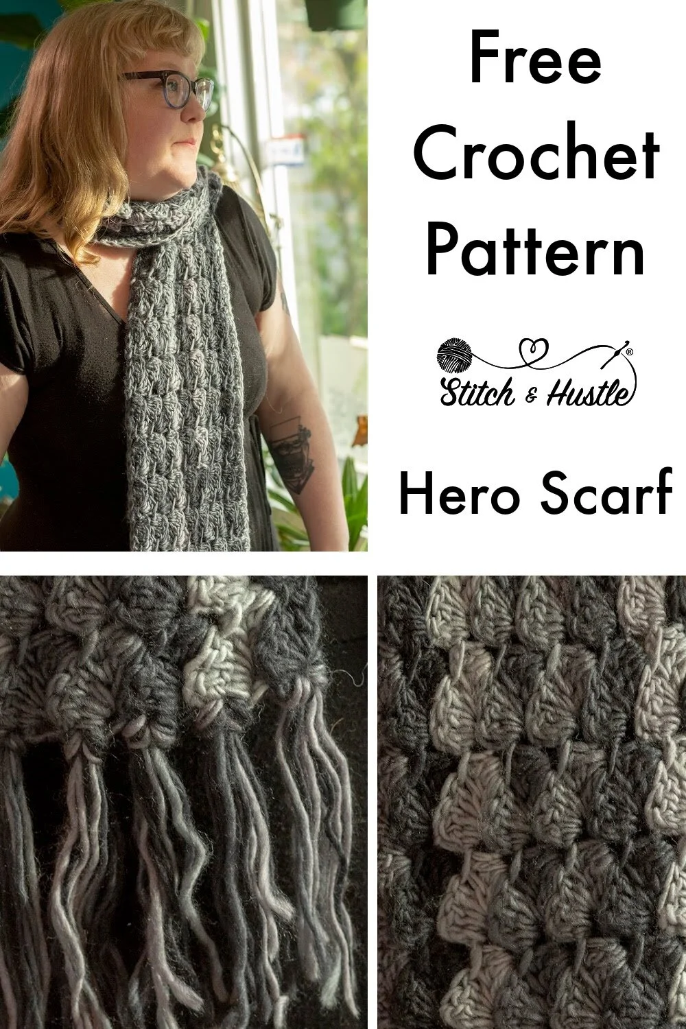 Hero Scarf Free Crochet Pattern — Stitch & Hustle