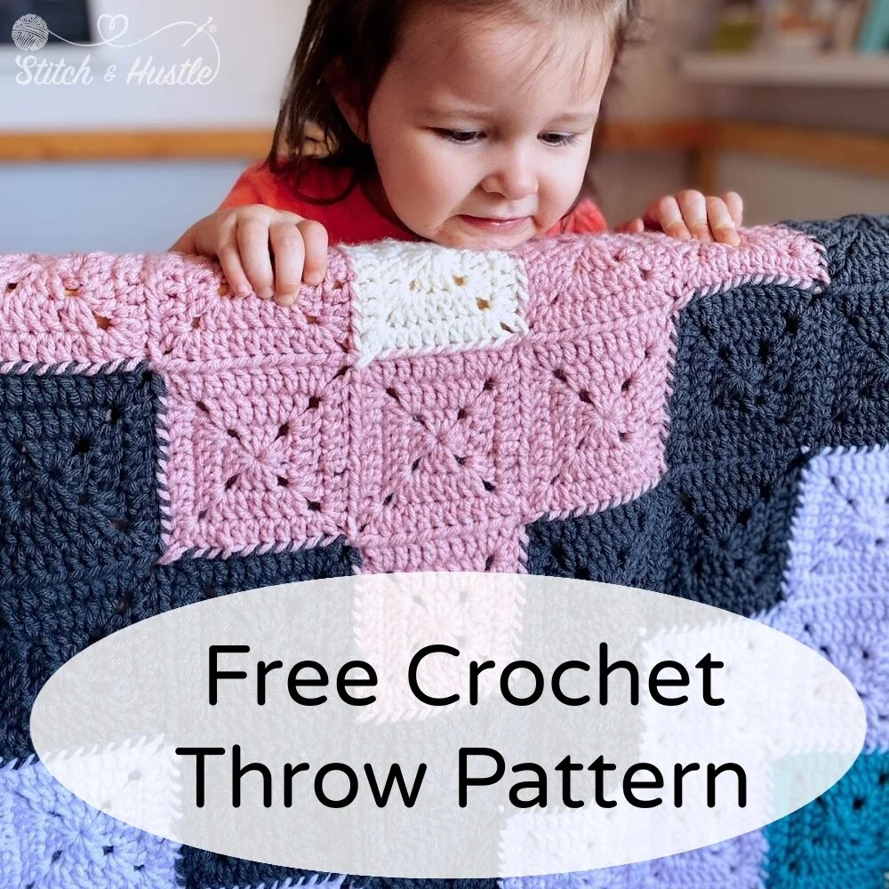 On The Spot Throw Free Crochet Pattern — Stitch & Hustle
