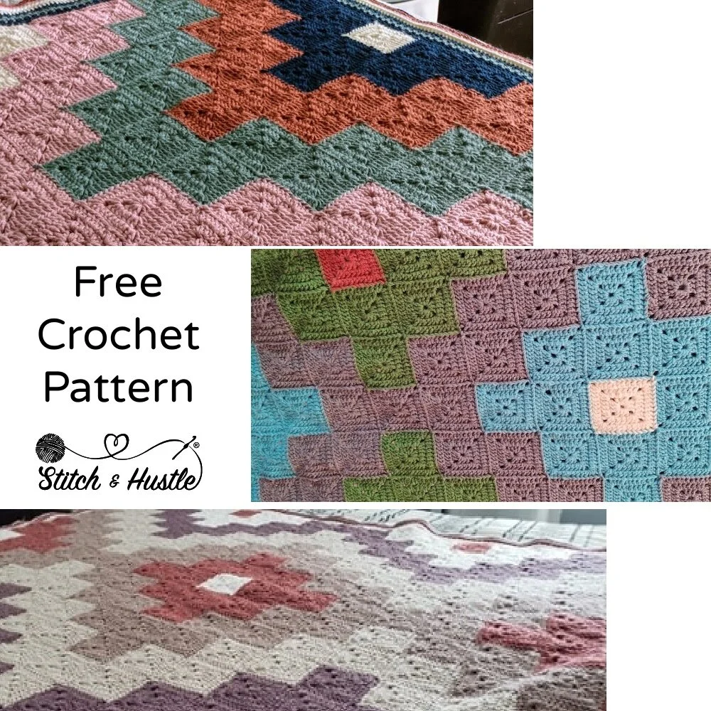 On The Spot Throw Free Crochet Pattern — Stitch & Hustle