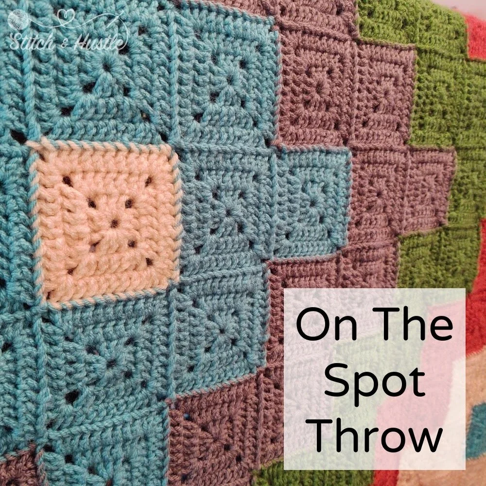 On The Spot Throw Free Crochet Pattern — Stitch & Hustle