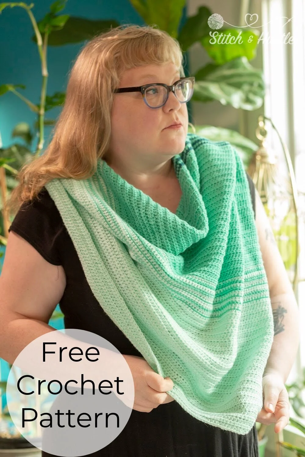 Get Brava Sporty For Spring With The Amsterdam Crochet Your Fade Shawl ...