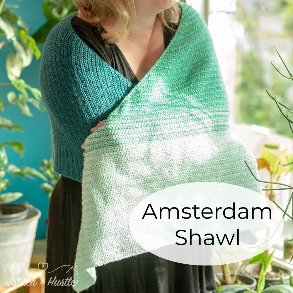 Get Brava Sporty For Spring With The Amsterdam Crochet Your Fade Shawl ...