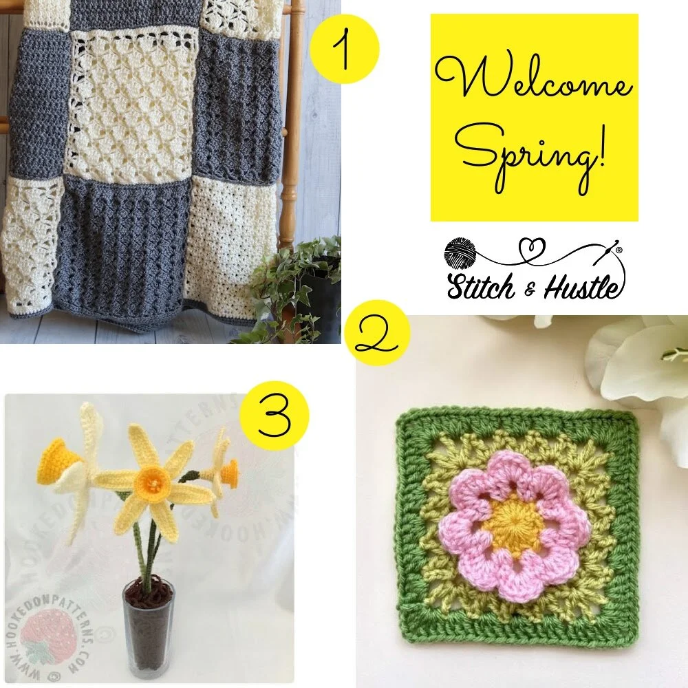 Welcome Spring! Free Crochet Pattern Round Up — Stitch & Hustle