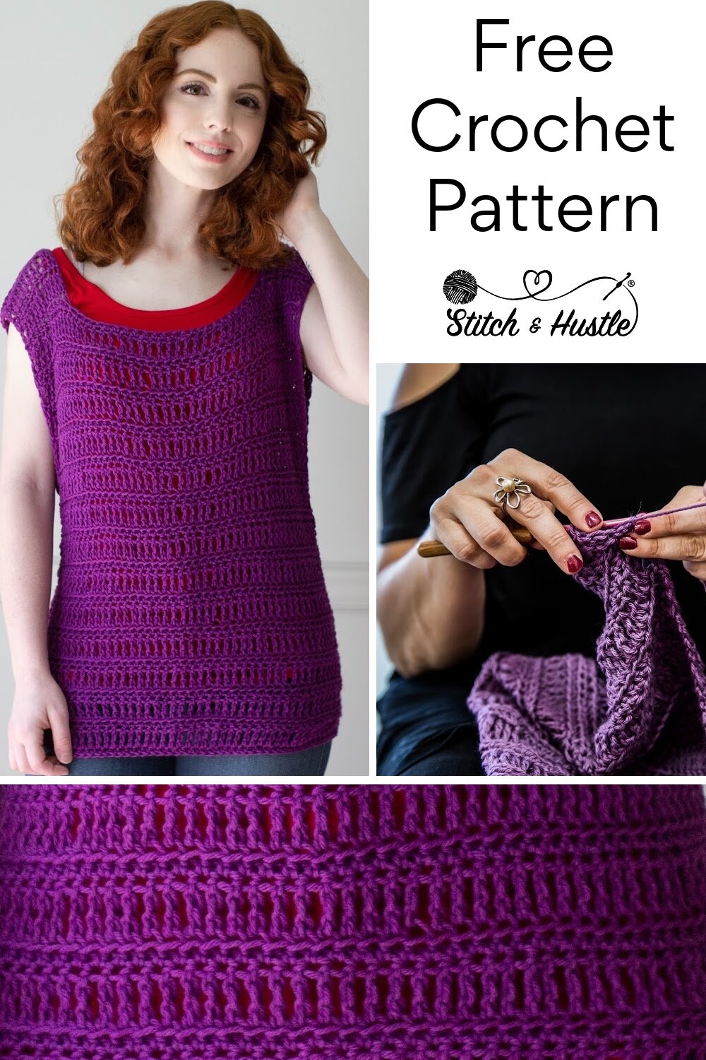 In The Loop Top Free Crochet Pattern — Stitch & Hustle