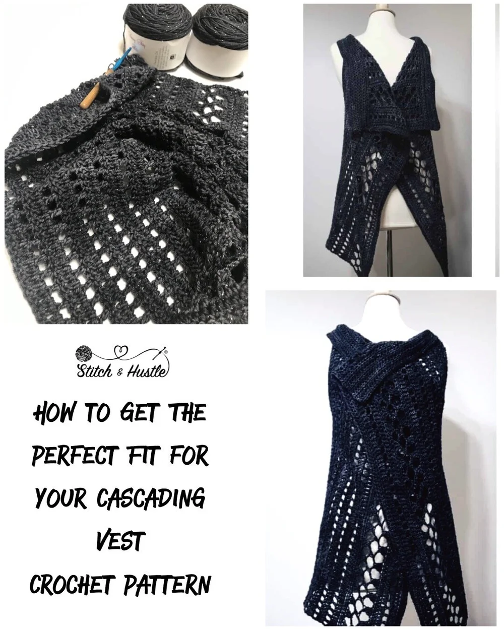 How To Personalize Your Cascading Vest Size Tutorial — Stitch & Hustle