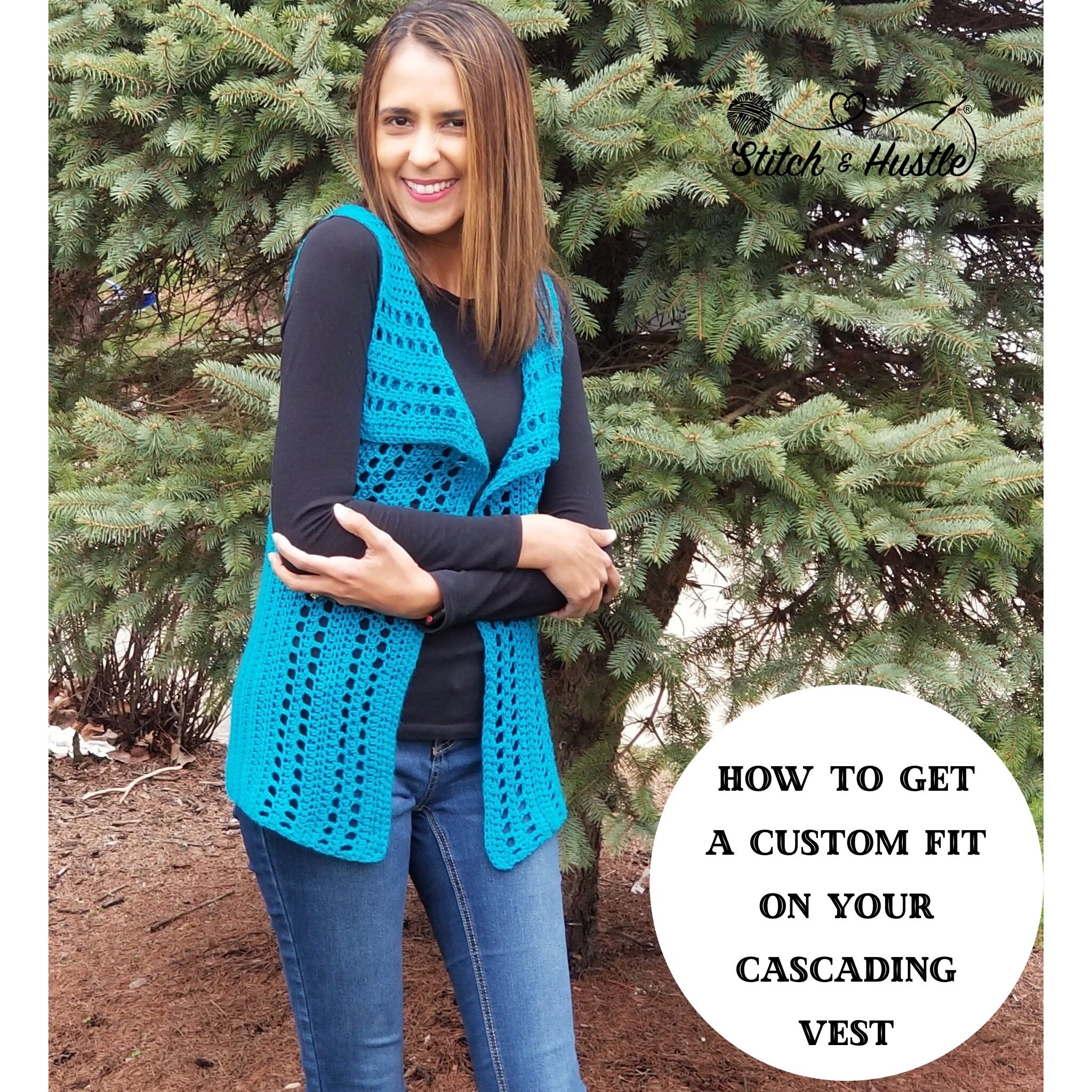 How To Personalize Your Cascading Vest Size Tutorial — Stitch & Hustle