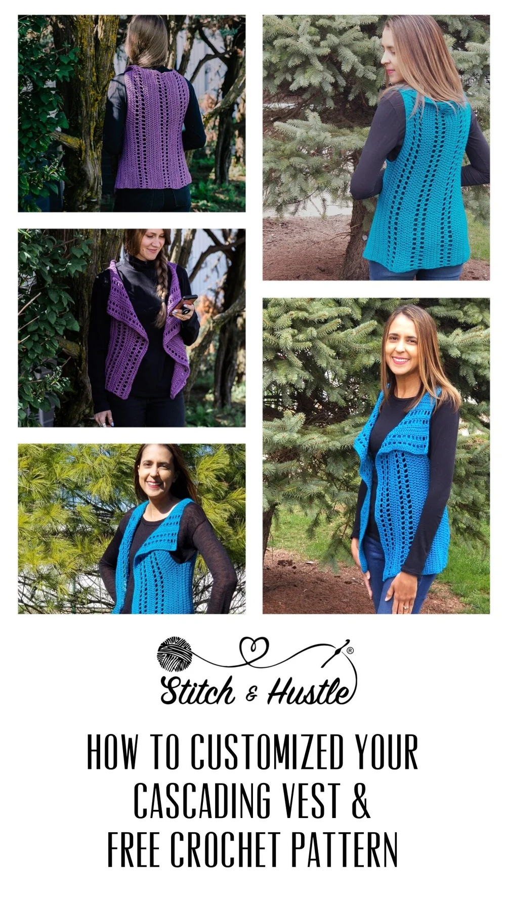 How To Personalize Your Cascading Vest Size Tutorial — Stitch & Hustle