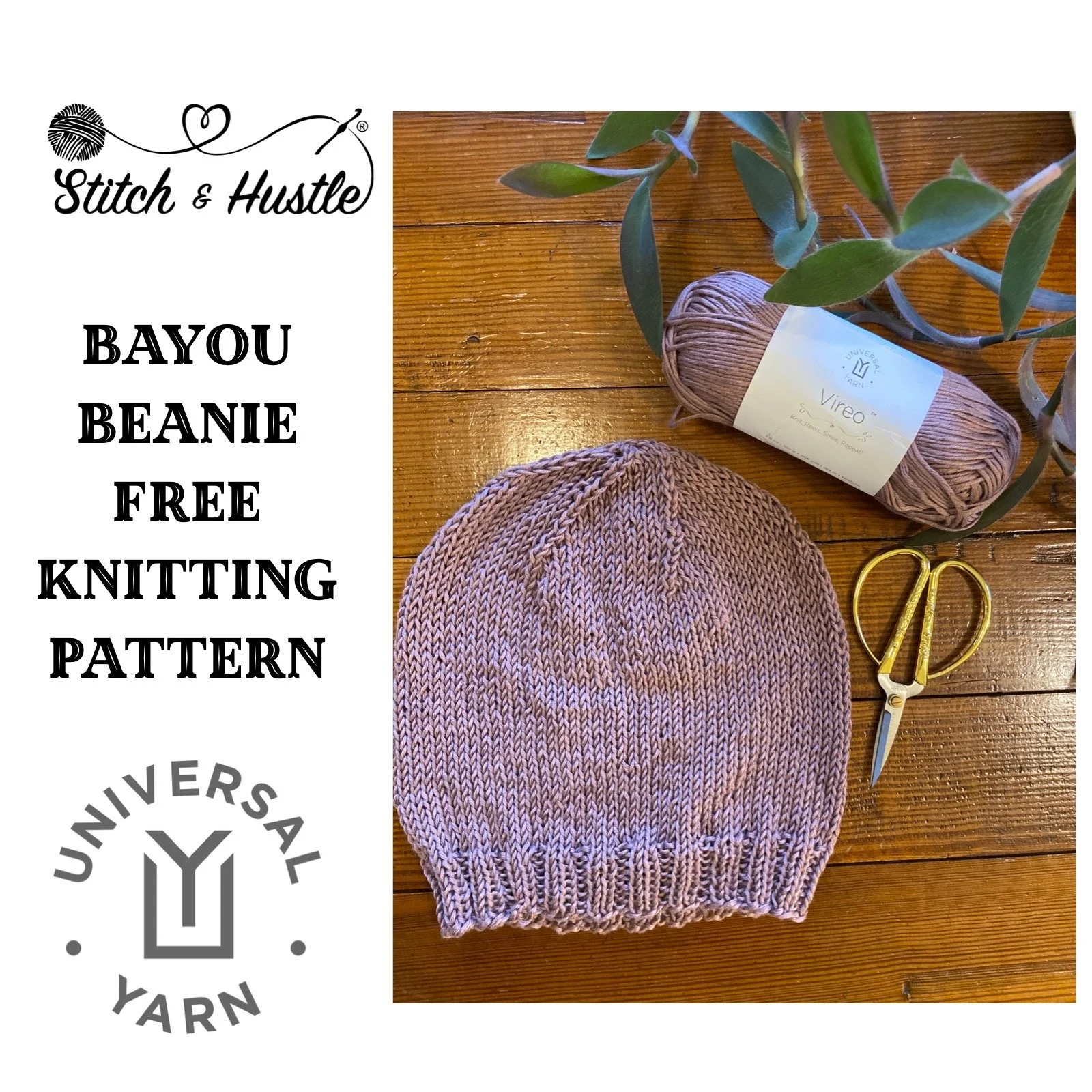 Stunning Classic Beanie Free Knit Pattern — Stitch & Hustle