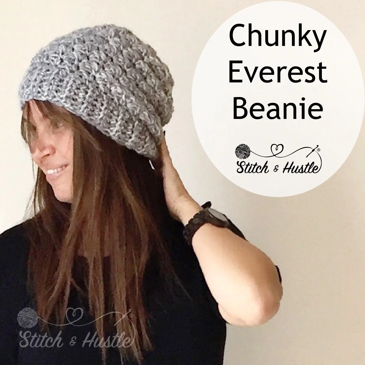 Beginner Chunky Crochet Beanie - Free Crochet Pattern — Stitch & Hustle