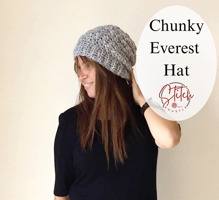 Chunky Everest Beanie Free Crochet Pattern — Stitch & Hustle