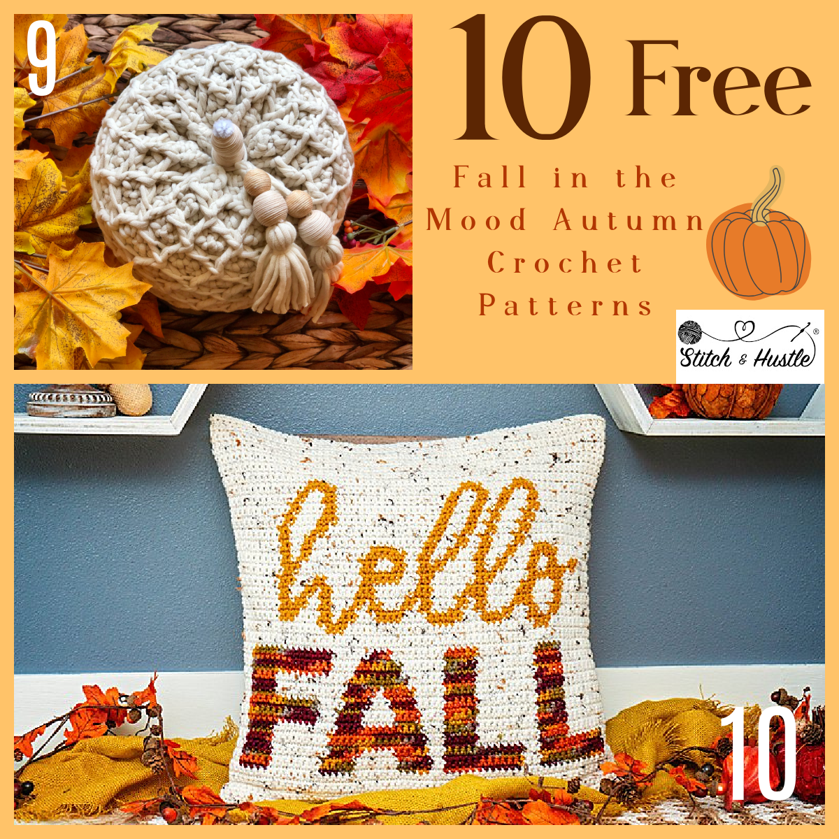 10 Free Fall in the Mood Autumn Crochet Patterns Round Up — Stitch & Hustle