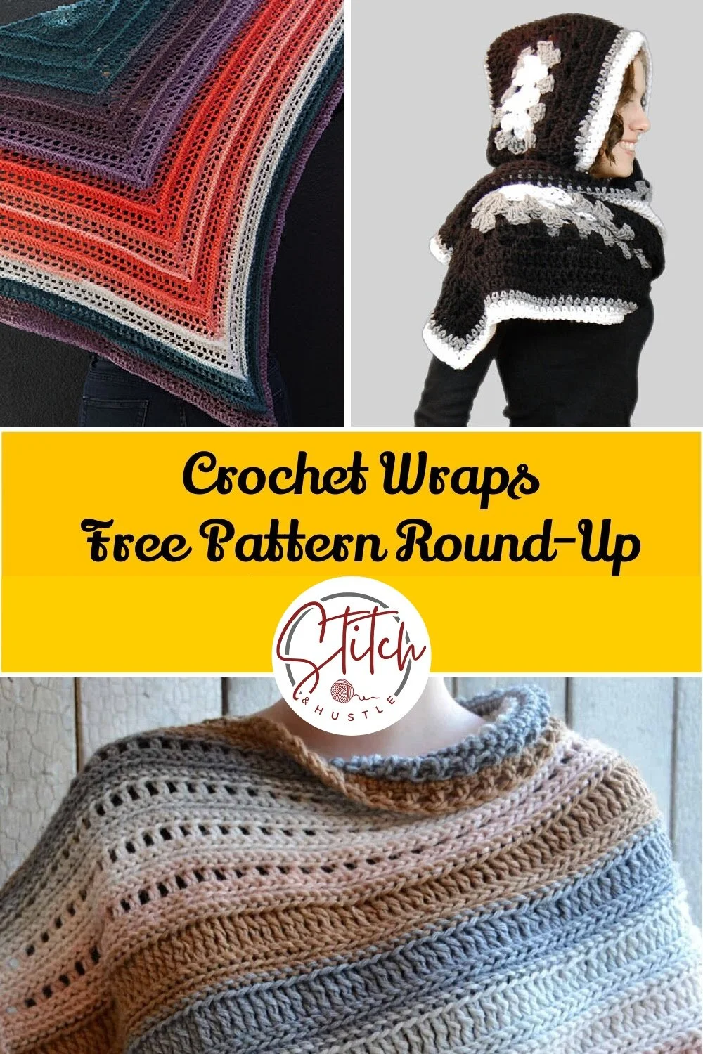 Crochet Wraps Free Pattern Round Up — Stitch & Hustle
