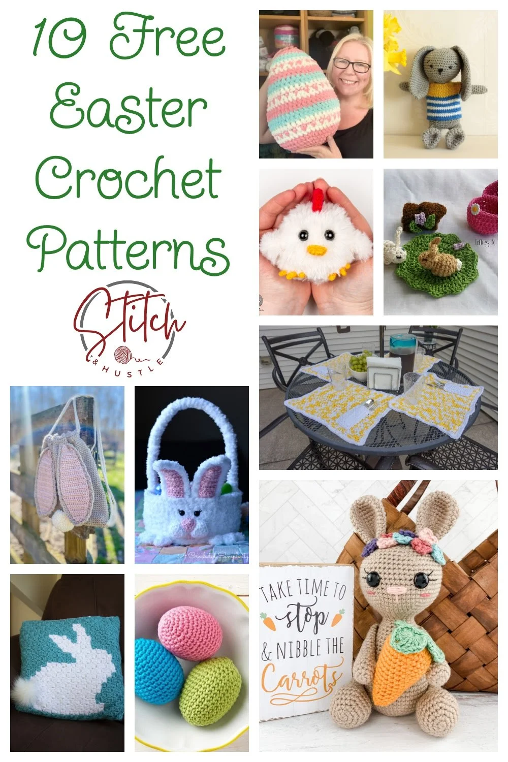 10 Free Easter Crochet Patterns Round Up — Stitch & Hustle