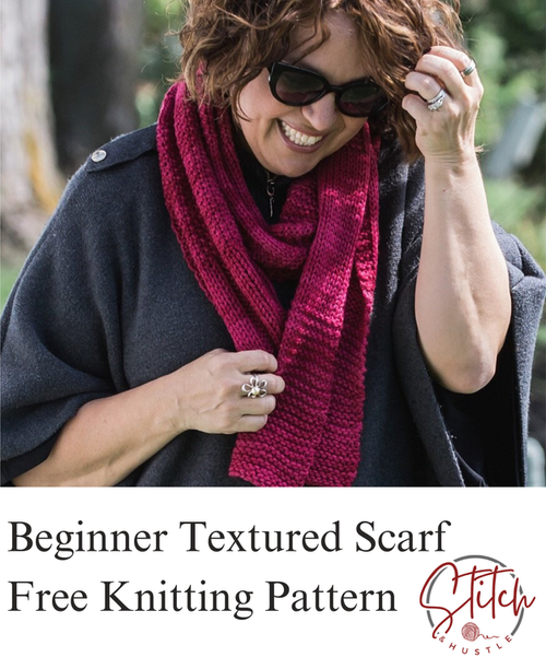 Sampler Knit Scarf Free Pattern — Stitch & Hustle