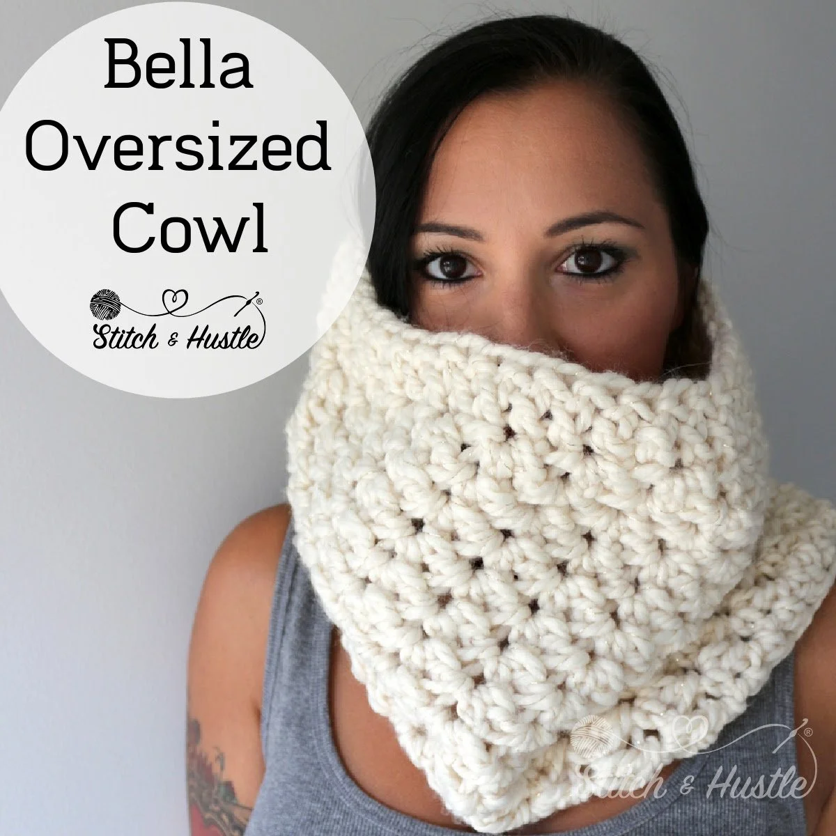 Bella Oversized Cowl Free Crochet Pattern — Stitch & Hustle