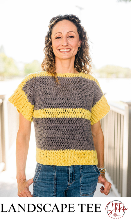 Landscape Tee Free Crochet Pattern — Stitch & Hustle