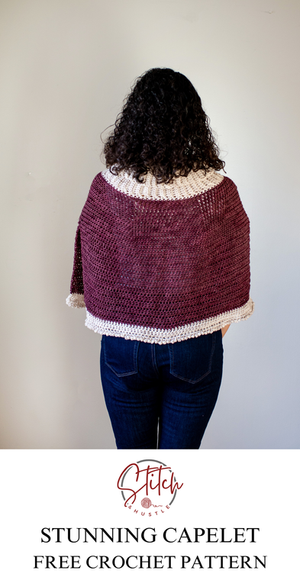 A Stunning Capelet Free Crochet Pattern — Stitch & Hustle