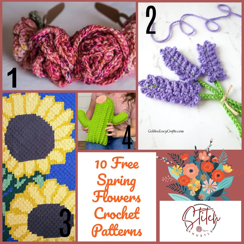 Free Flowers Crochet Patterns Round Up — Stitch & Hustle