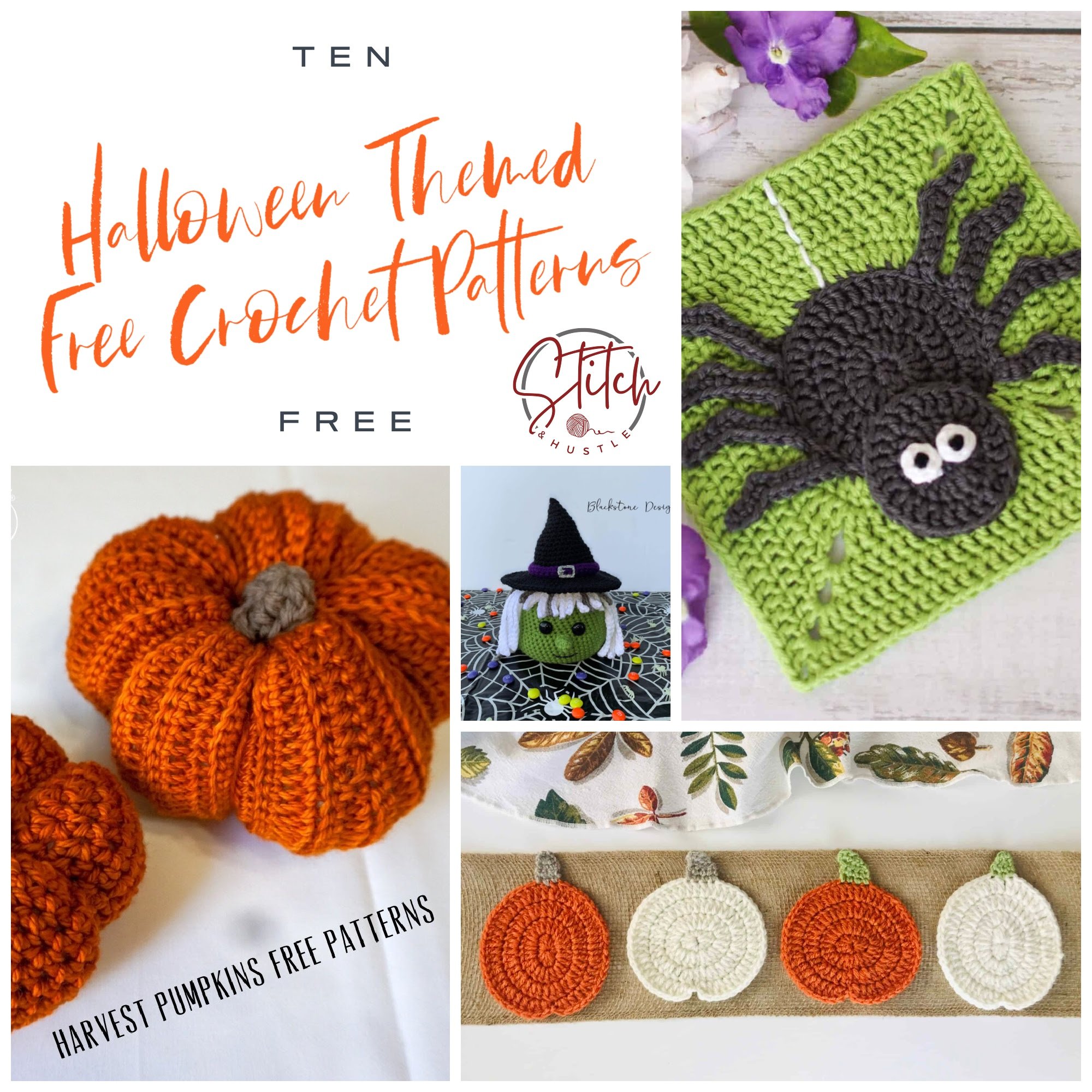 10 Easy and Quick Halloween Themed Free Crochet Patterns — Stitch & Hustle