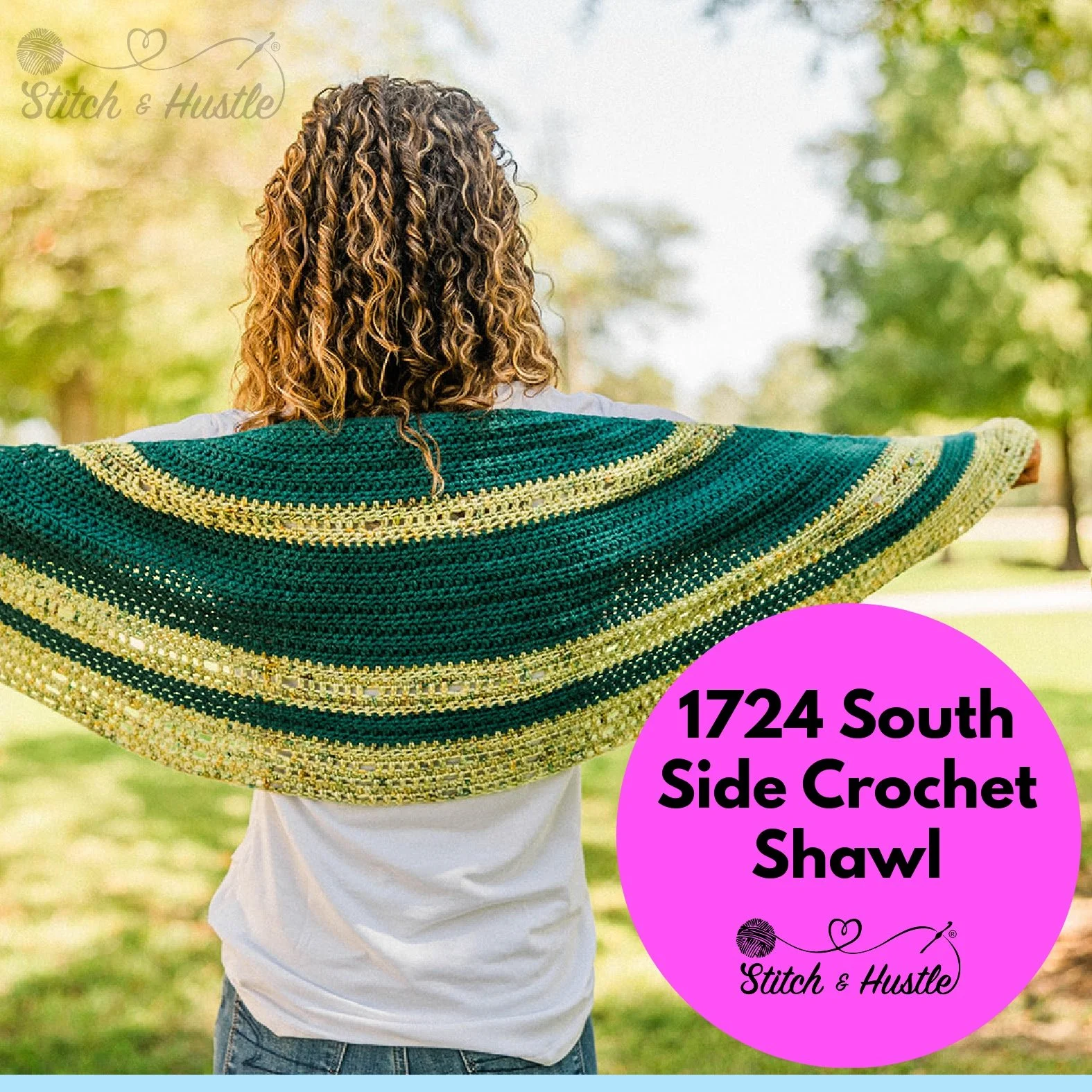 1724 South Side Chicago Crochet Shawl Free Pattern — Stitch & Hustle