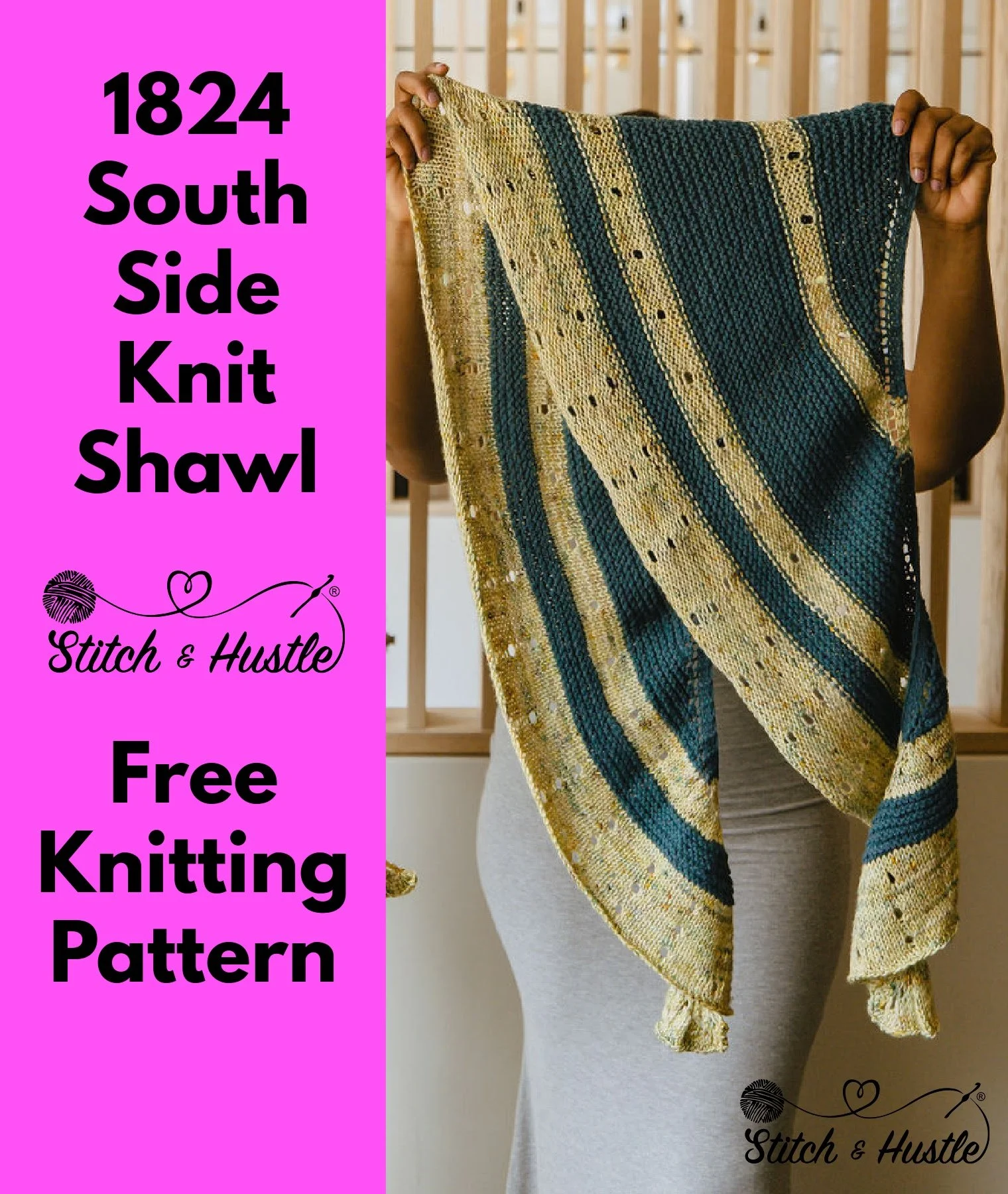 1824 South Side Chicago Knit Shawl Free Knitting Pattern — Stitch & Hustle