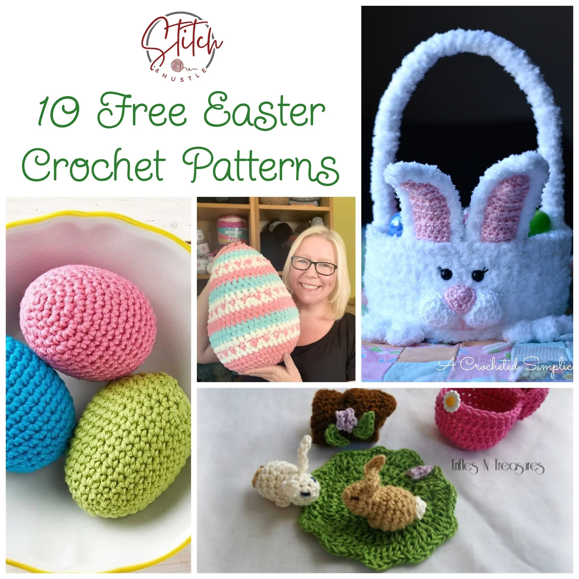 10 Free Easter Crochet Patterns Round Up — Stitch & Hustle