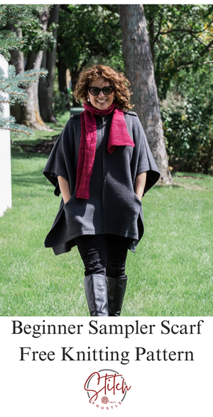 Sampler Knit Scarf Free Pattern — Stitch & Hustle