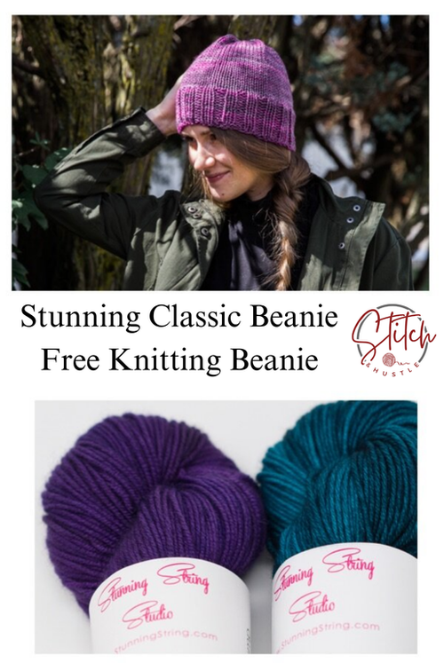 Stunning Classic Beanie Free Knit Pattern — Stitch & Hustle