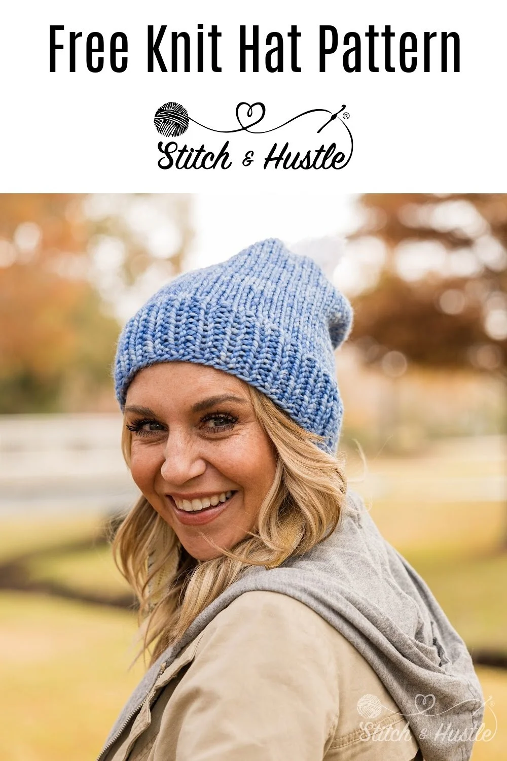 Basic AF Beanie Free Knitting Pattern — Stitch & Hustle